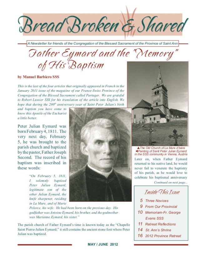 Works about Eymard | St Peter Julian Eymard